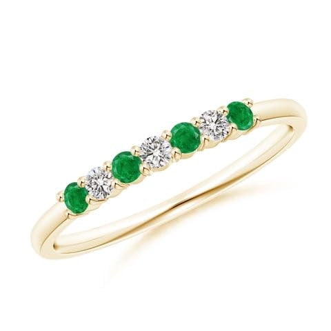 2wist Designs 18K Gold Plated Yellow Gold Round Green Emerald Infinity ...