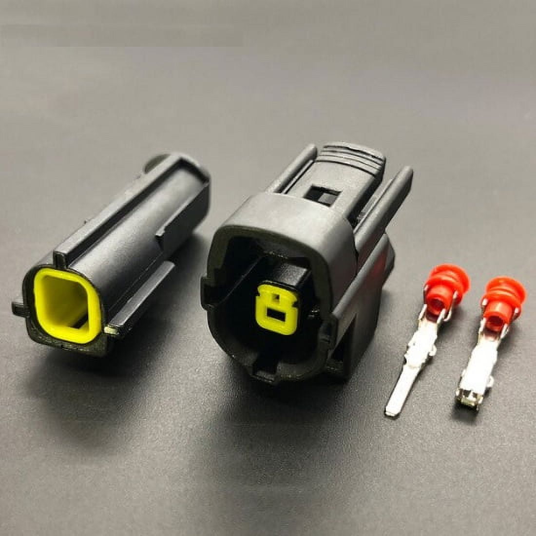 2x 1/3 Pin/Wire Waterproof Plug Connector Electrical Car Sealed Male ...