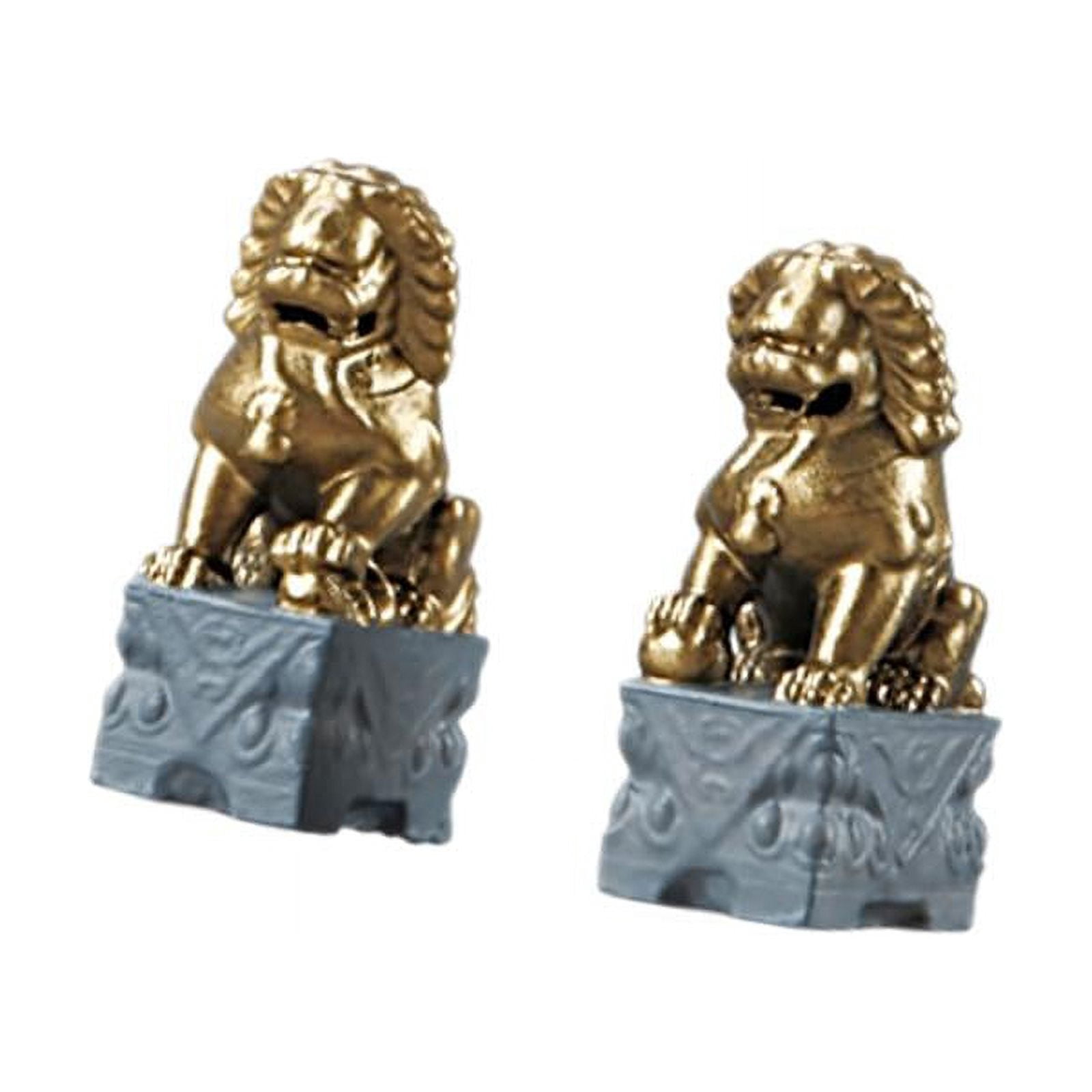 2x 1/64 Lion Figures Animal Sculpture Ornament Crafts Realistic ...