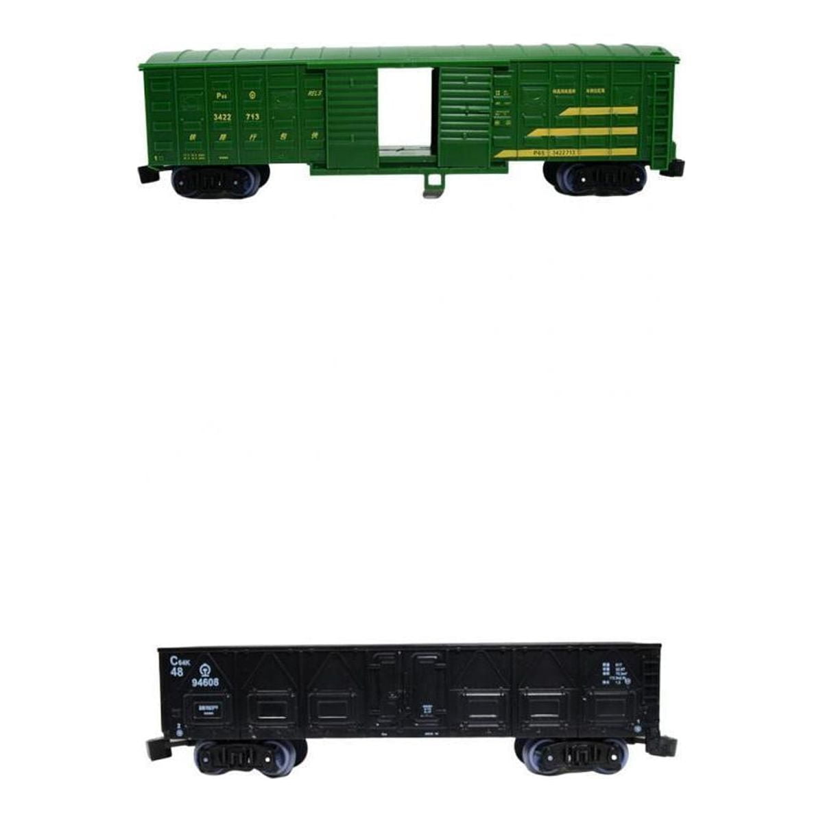 2x 1:87 Scale Trains Freight Carriage HO Models Layout Diorama Toy ...