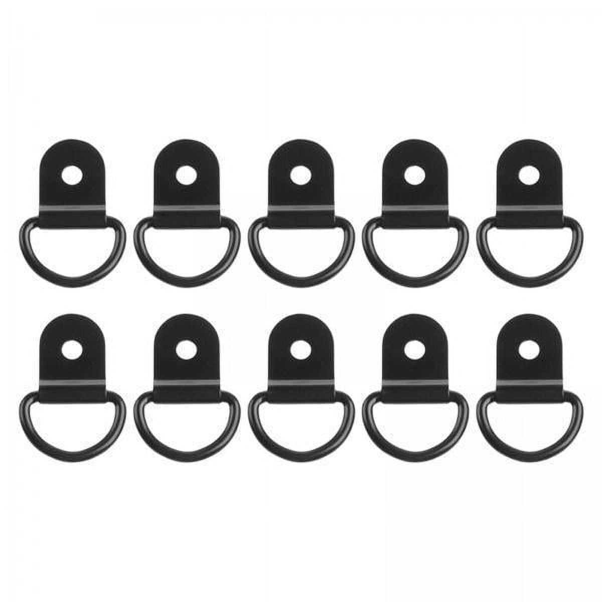 2x 10Pcs D Down Anchors Accs Durable Black Pull Hook Stainless Steel ...