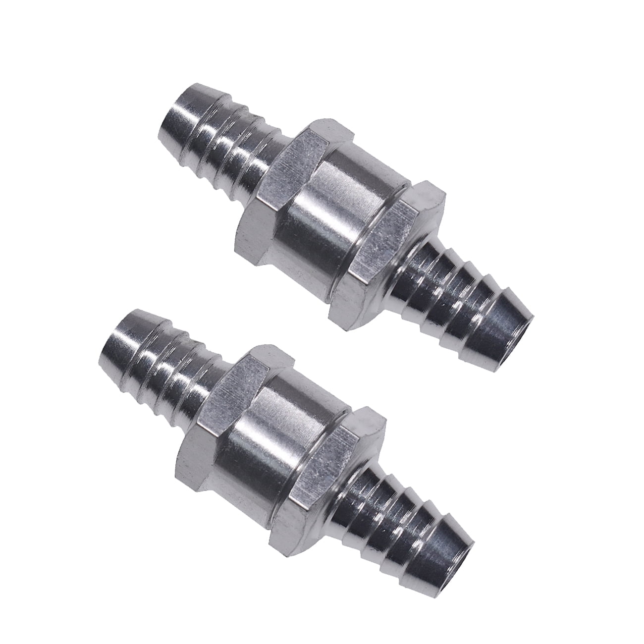 2x 10mm 3/8" Fuel Line Non-Return One Way Air Fuel Oil Check Valve ...