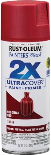 2x 12 oz colonial red cover spray paint satin [set of 6]6 - Walmart.com
