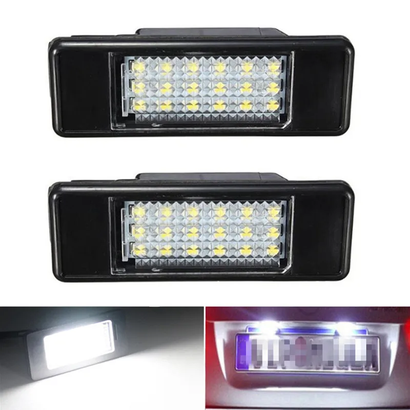 2x 12V Car Rear 18 led SMD License Number Plate Light Lamp For Citroen ...