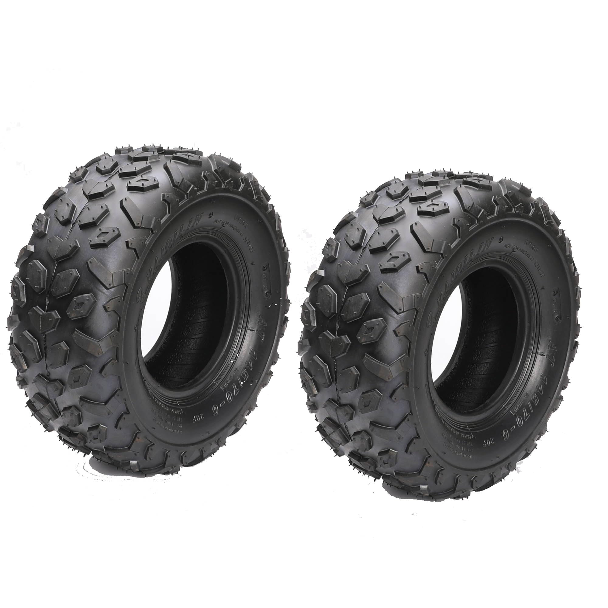 2x 145/70-6 ATV UTV 145/70x6 All Terrain Tire 4PR Tubeless 145x70x6 for ...