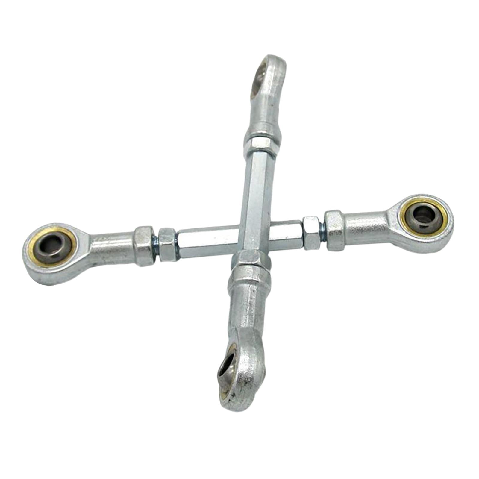 2x 155mm Steering Shaft Tie Rods , with Rod Ball Joints Accessory, M8 ...