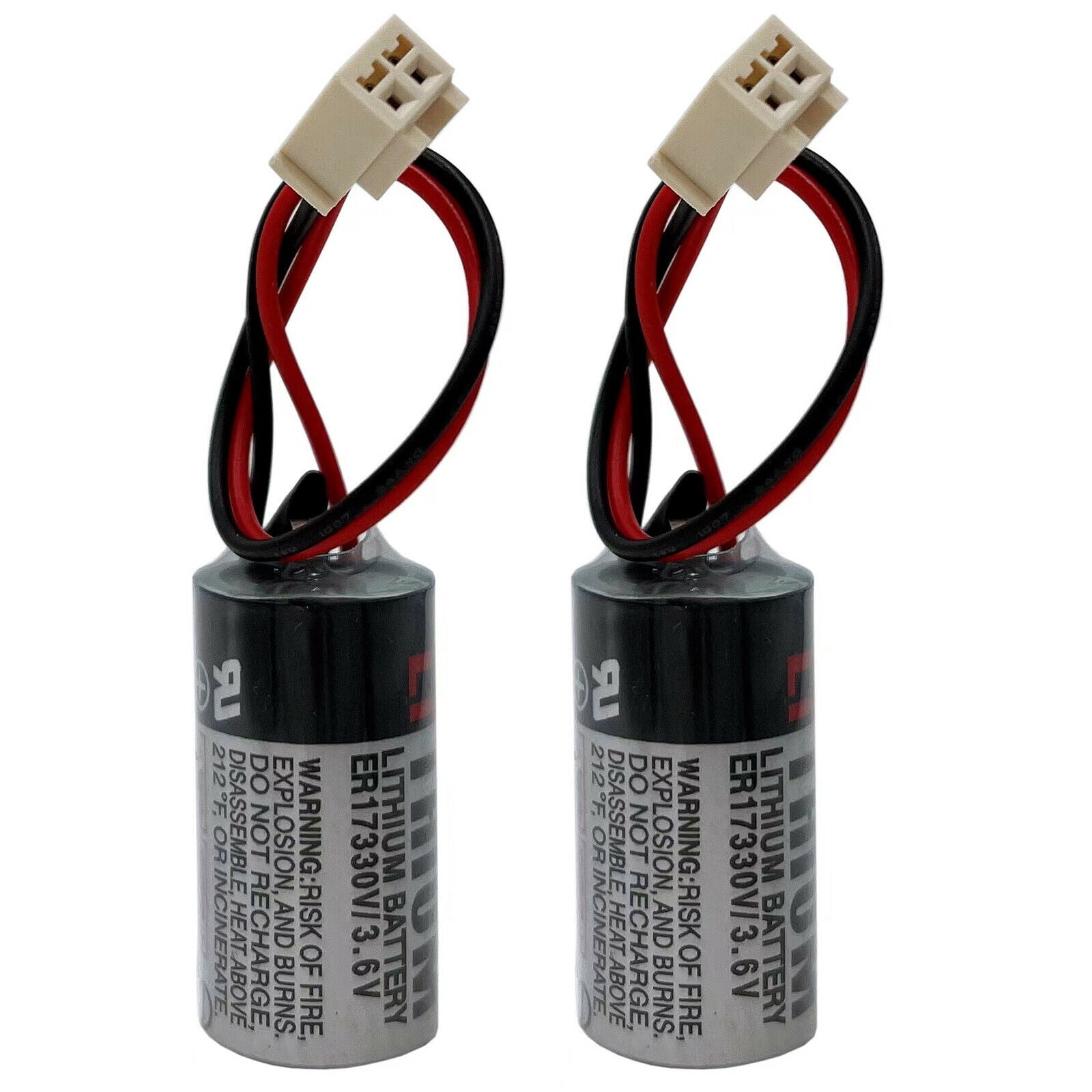 2x 1700mAh ER17330V/3.6V battery w/ Plug for EPSON R13ZA00600300 body ...
