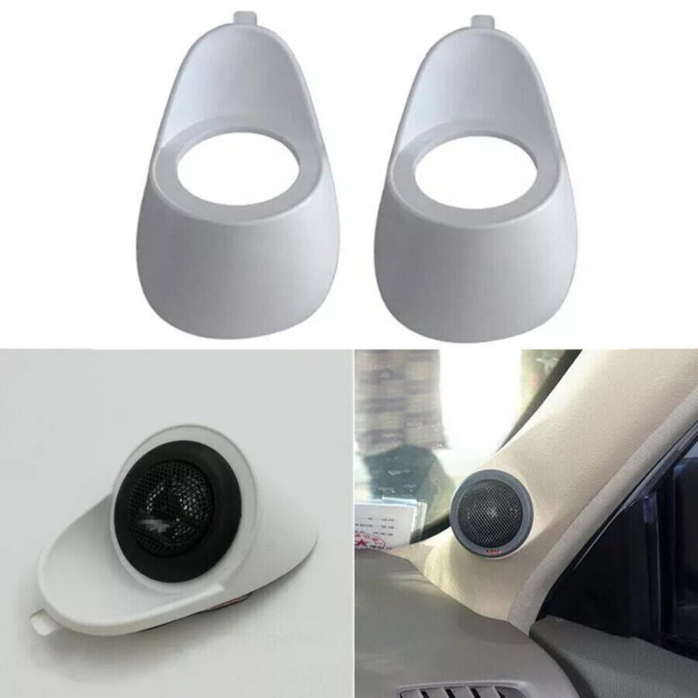 2x 2.5" Plastic Car Audio A Pillar Tweeter Speaker Shroud 2-way Bracket ...