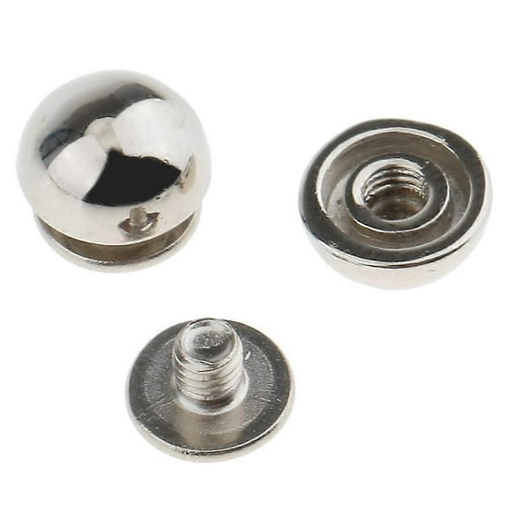 2x 20 Pieces Metal Mushroom Dome Studs Rivets Spikes for Leathercraft ...