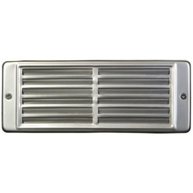 2x 20W 12V Recessed Stainless Steel Louvered Brick Step Wall Light - JC ...