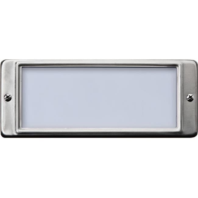 2x 20W 12V Recessed Stainless Steel Open Face Brick Step Wall Light ...