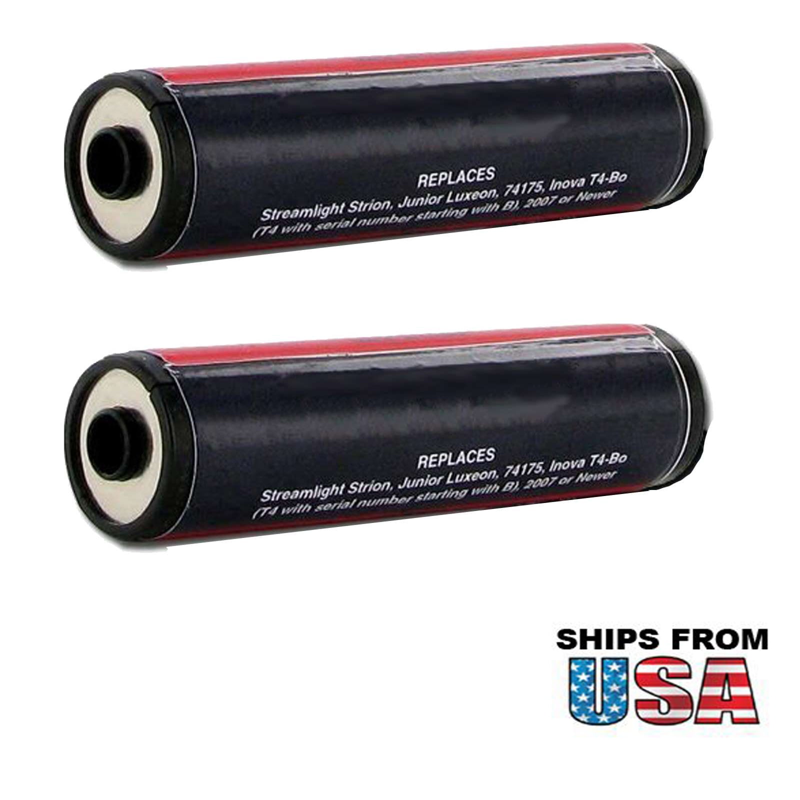 2x 3.75V 2200mAh Flashlight Battery Fits Streamlight Strion Inova T4-B0 ...