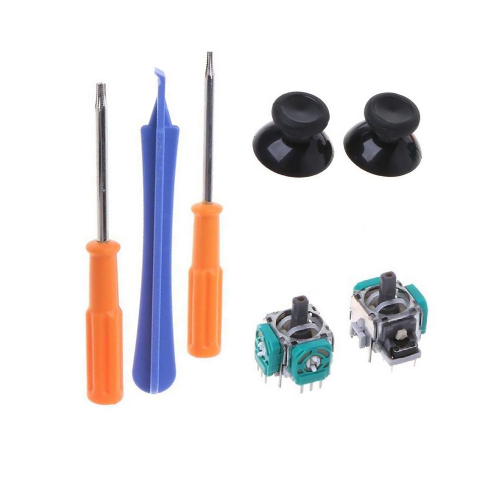 2x 3D Spare Joystick Game Controller Joystick Replacement Kit for Xbox ...