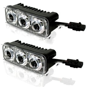 2Pcs LED Daytime Running Lights Car LED COB DRL Fog Lights IP45 ...