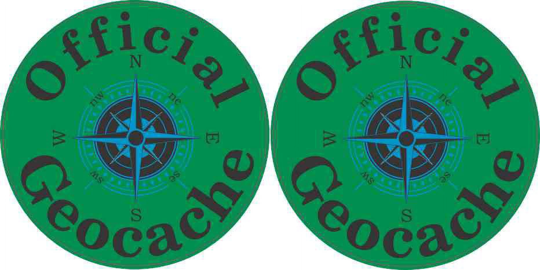 [2x] 3in x 3in Official Geocache Stickers Decals Geocaching Sticker ...