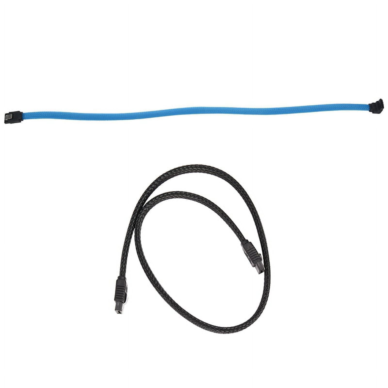2x 50CM SATA 3.0 III SATA3 7Pin 6Gb/S SSD HDD Hard Disk Data Cord with ...