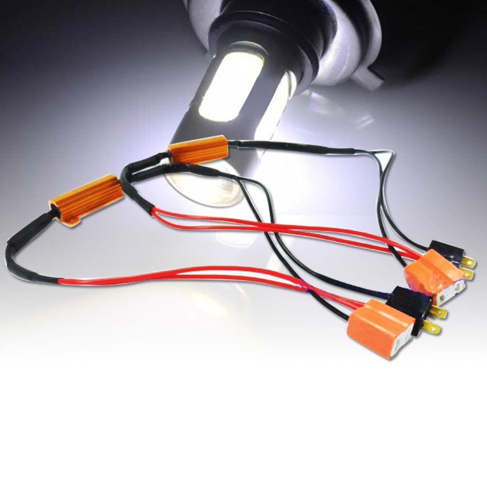2x 50W H7 Load Resistance Resistor Socket Canbus Resistor Decoder ...