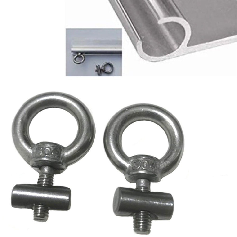 2x 6mm Awning Rail Stoppers Stainless Steel for Boat Campervan Camping ...