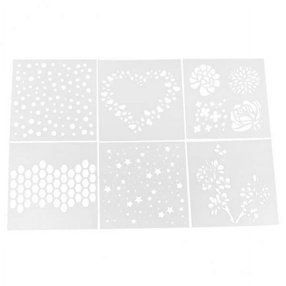 2x 6x Baking Decorating Stencil Sugar Sieve craft for sugar Modeling ...