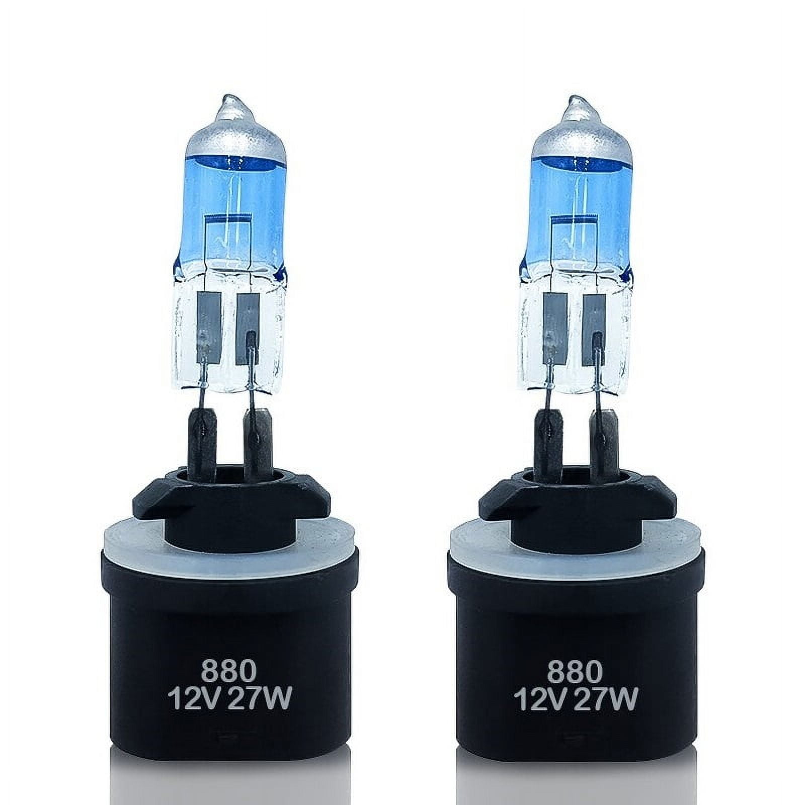 880 27W Halogen Fog Light Bulbs, Bright White 12V, Compatible with 884 ...
