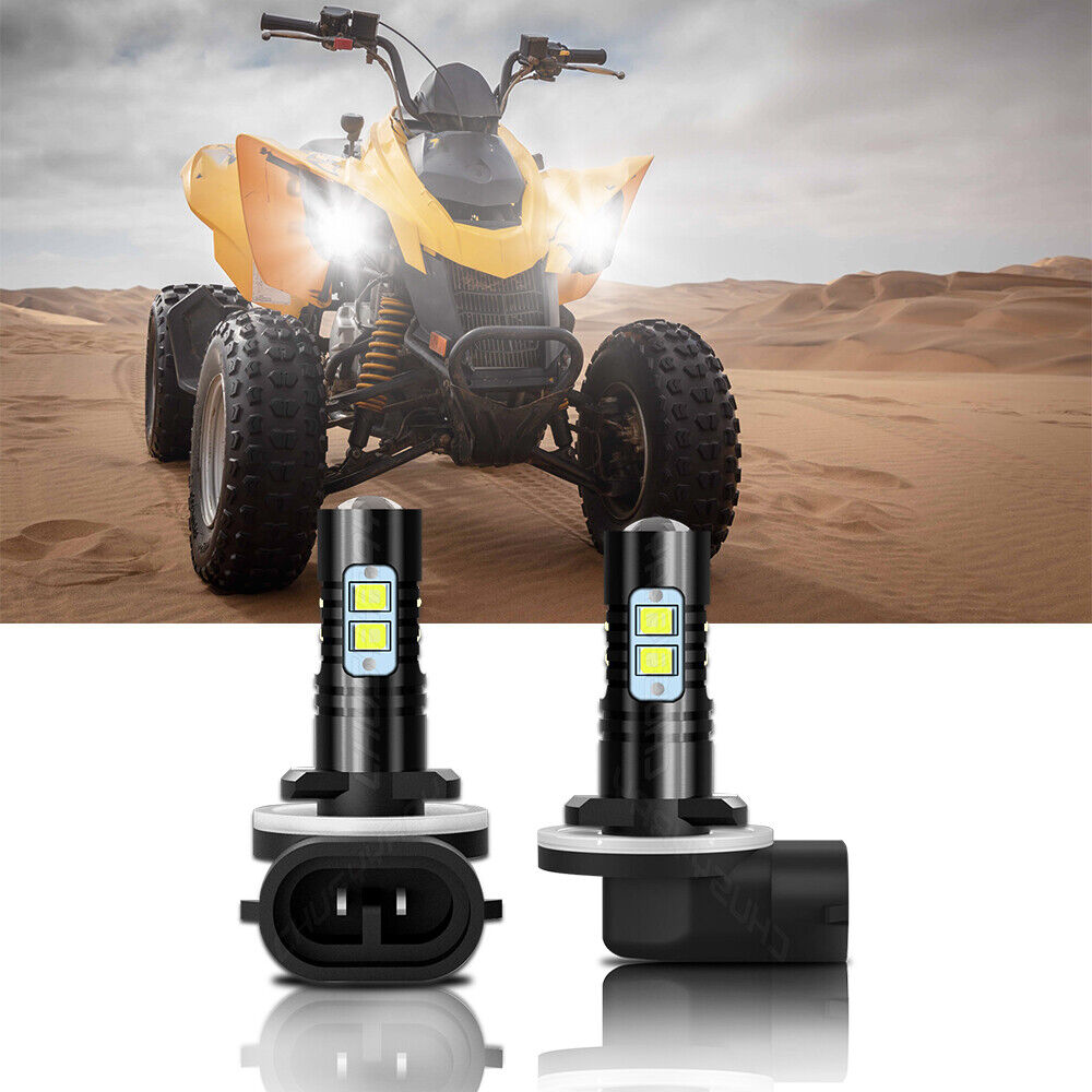 2x 881 LED Bulbs 12V 50W Fog Light Bulbs Xenon White Replaces 886/889 ...