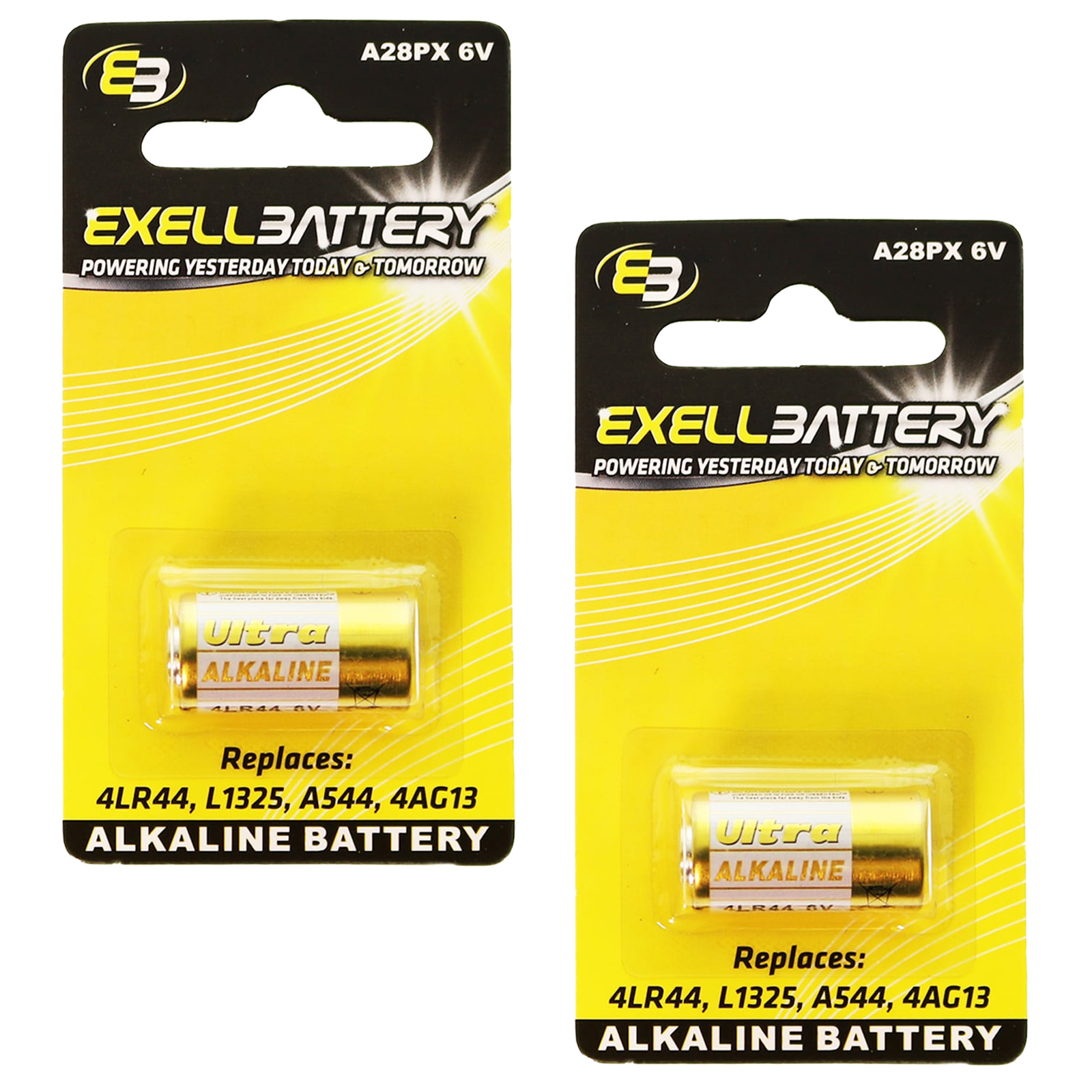 Energizer 2 Pack A544, 476A, 4LR44, 28A, L1325, PX28A 6V Battery ...
