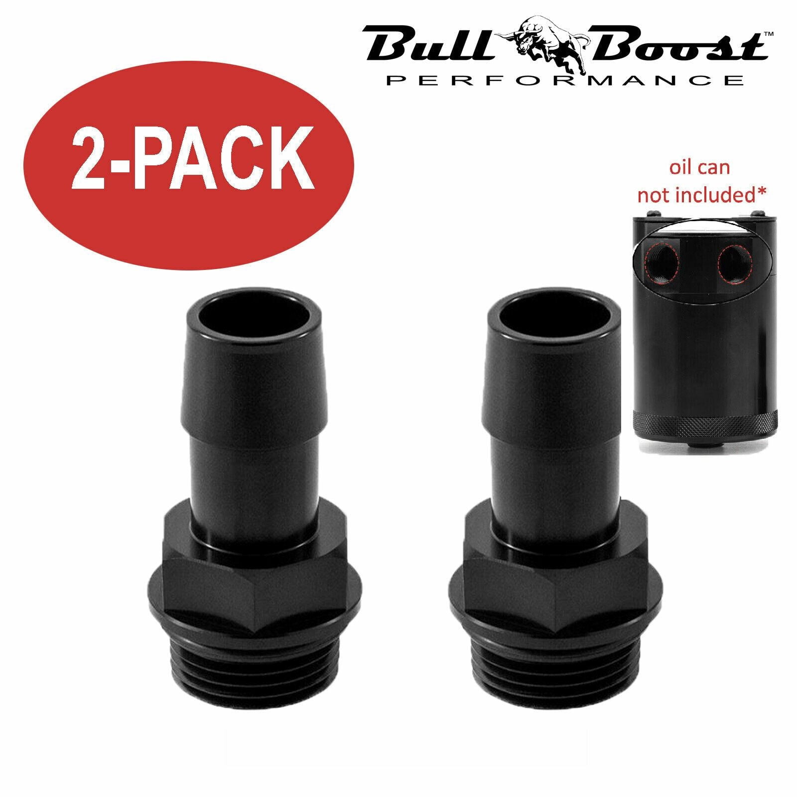 2x Aluminum 10mm Barb Fitting For Oil Catch Can Reservoir Tank Racing 2 ...