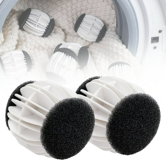 2x Anti-Tangle & Stain-Removing Laundry Drum Ball,Pet Hair Remover ...