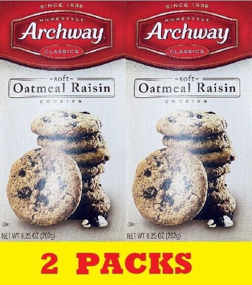 2x Archway Homestyle Classics Soft Oatmeal Raisin Cookies 9.25 Oz 2 ...