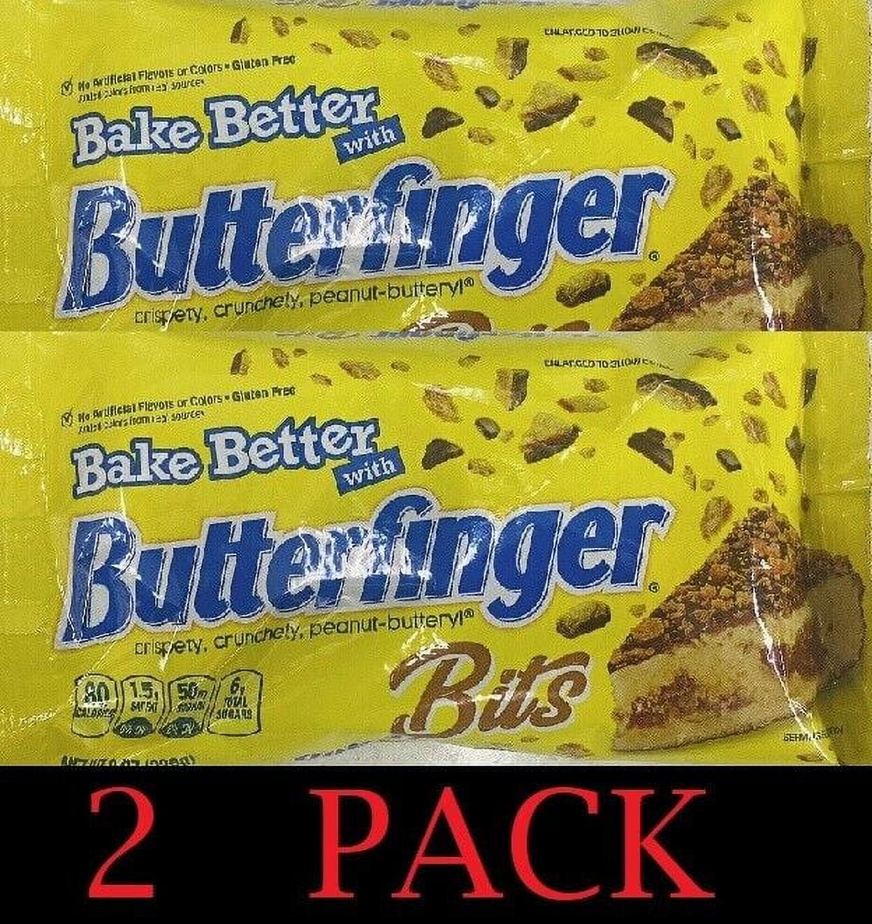 Butterfinger Bits Baking Chips, 2 Pack, 8 oz Bags, Peanut Butter Milk ...