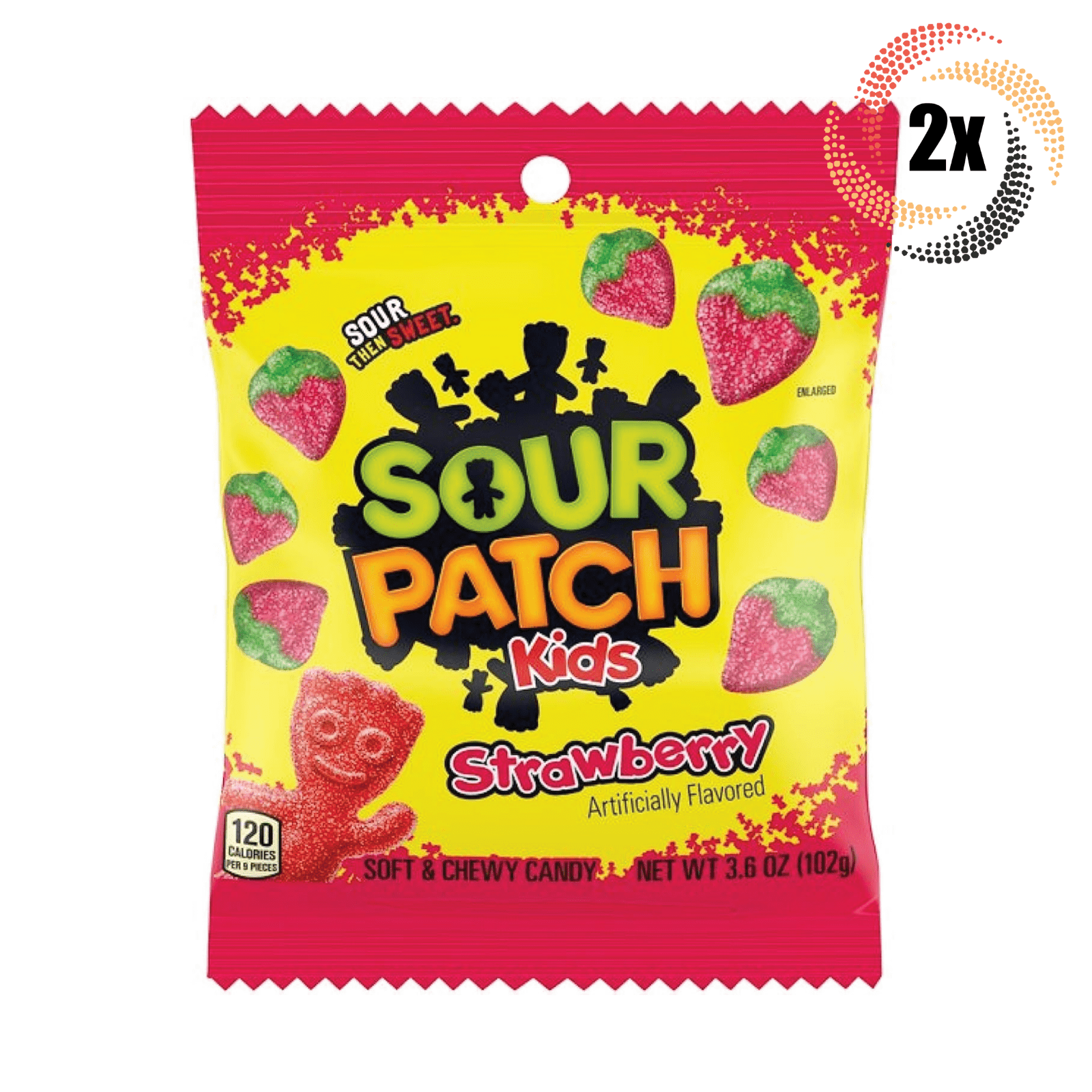 2x Bags Sour Patch Kids Strawberry Flavor Soft & Chewy Gummy Candy | 3 ...