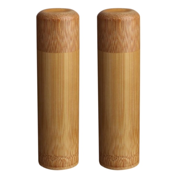 2x Bamboo Tea Canister dryinginginginginging Foods Crafts DIY Holder ...