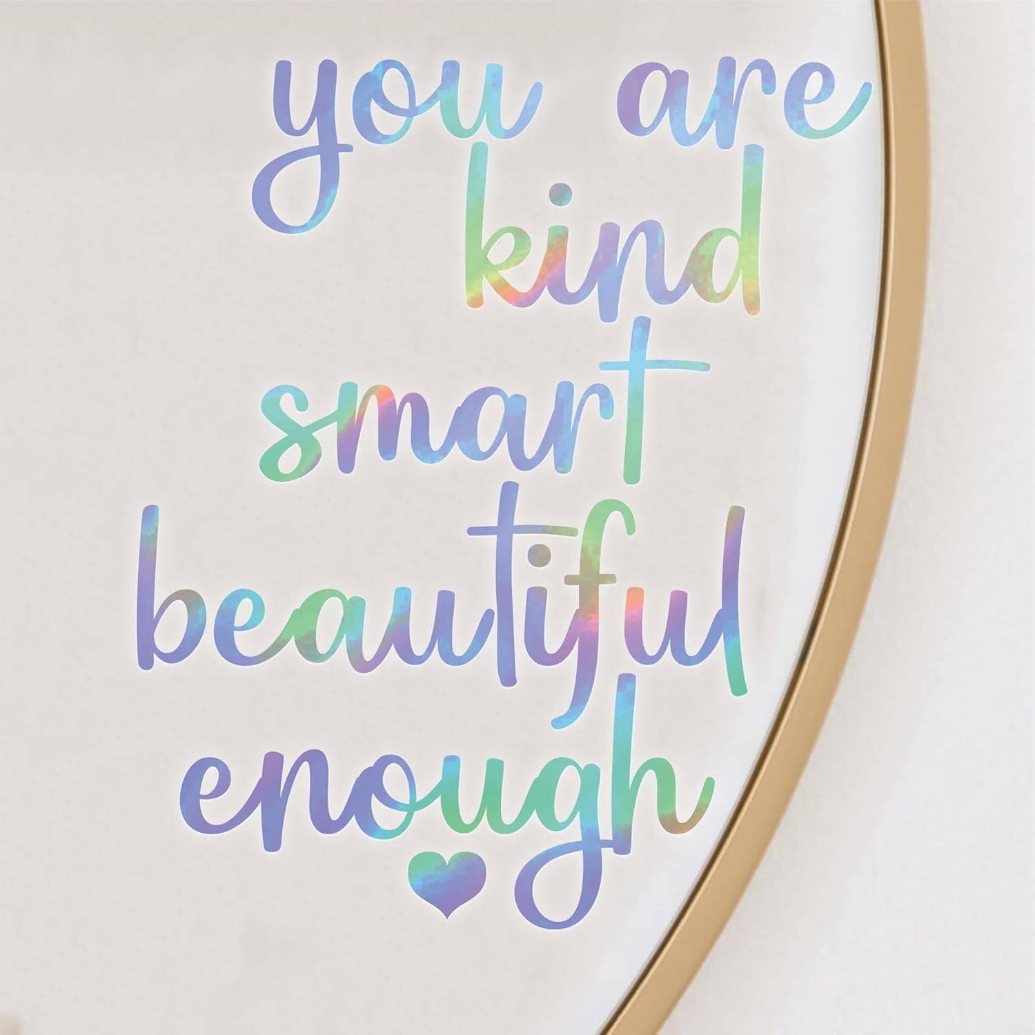 2x Bathroom Decal,Vinyl Mirror Decal,Positive Affirmation Decal,Bedroom ...