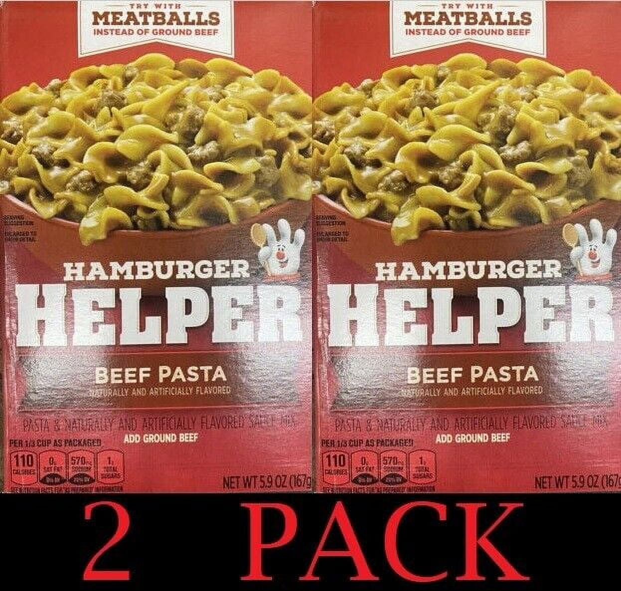 2x Betty Crocker Hamburger Helper BEEF PASTA Sauce Mix 5.9 oz Box - 2 ...