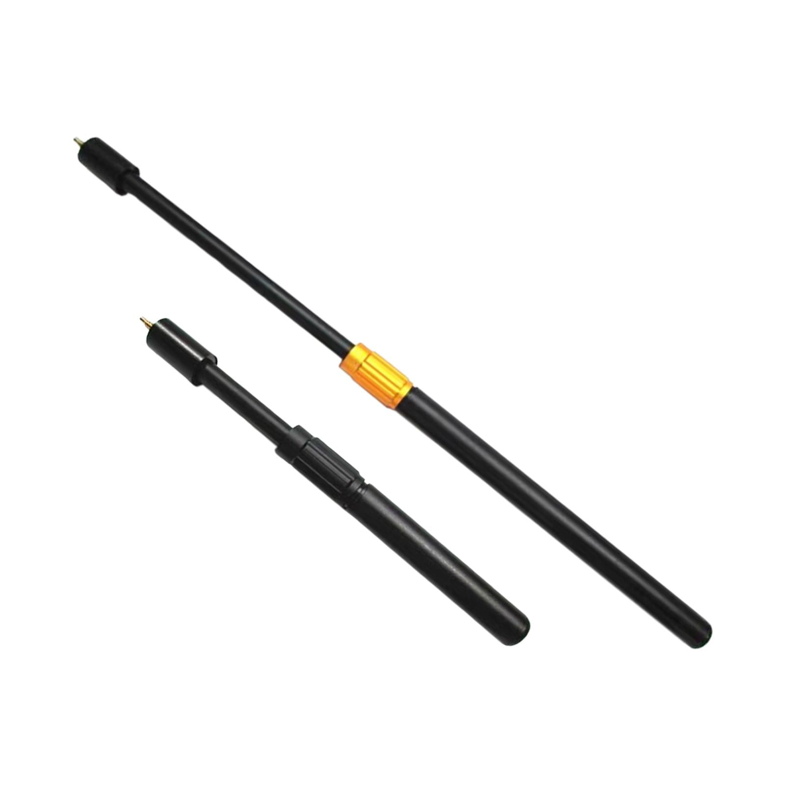 2x Billiards Cue Extension Attachment Telescopic Aluminum Alloy Pool ...