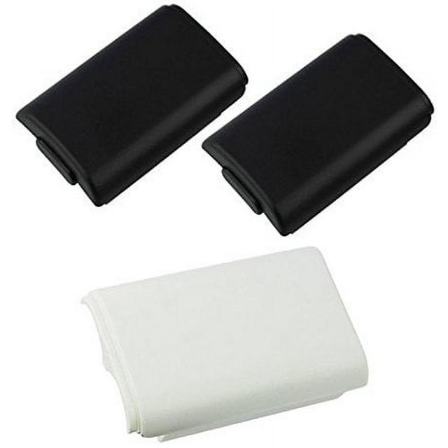 2x Black Battery Cover Case + 1x White Battery Cover Case for Xbox 360 ...