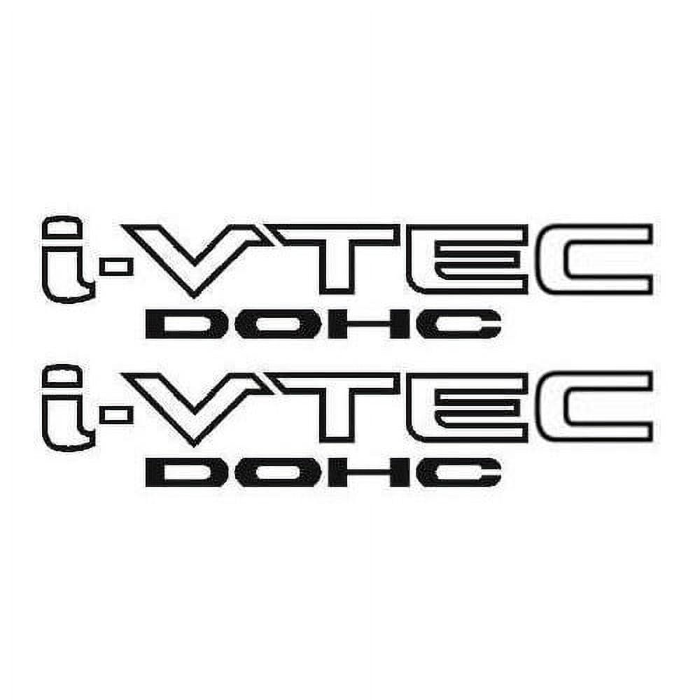 2x Black i-VTEC DOHC Vinyl Decal Stickers Emblem Honda Acura ivtec ...
