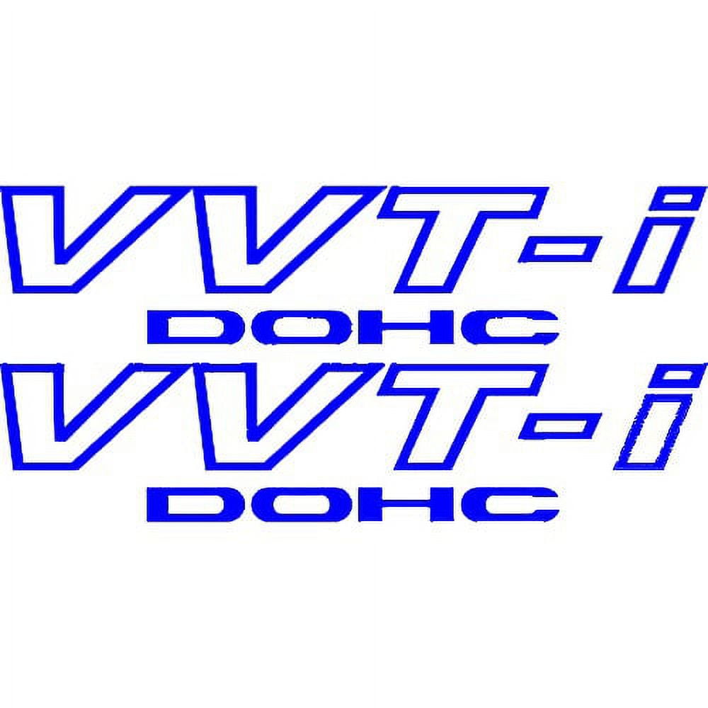 2x Blue Toyota VVT-I DOHC Stickers Vinyl Decals VVTI TRD Supra JDM ...