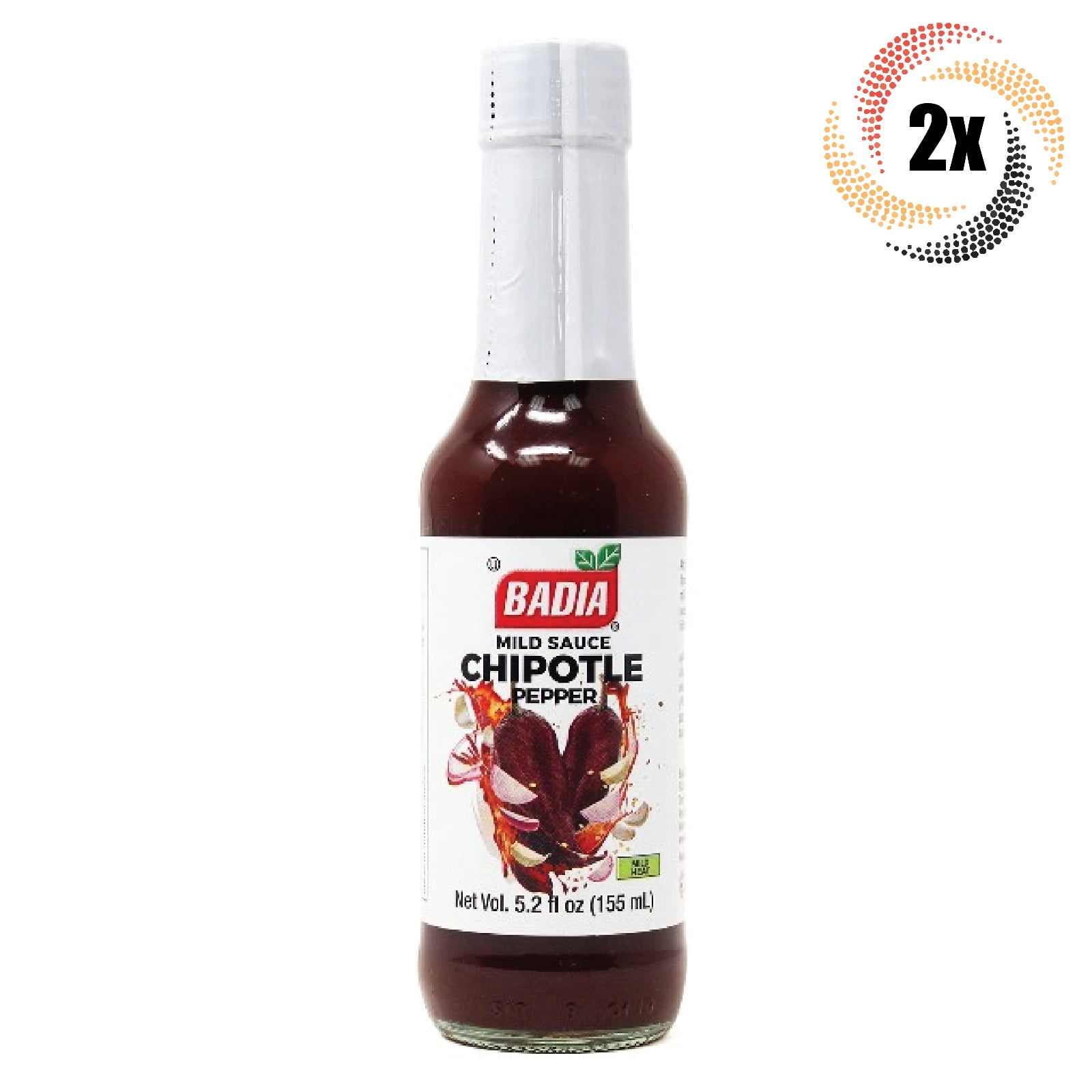 2x Bottles Badia Chipotle Pepper Mild Sauce - 5.2oz - MSG Free ...
