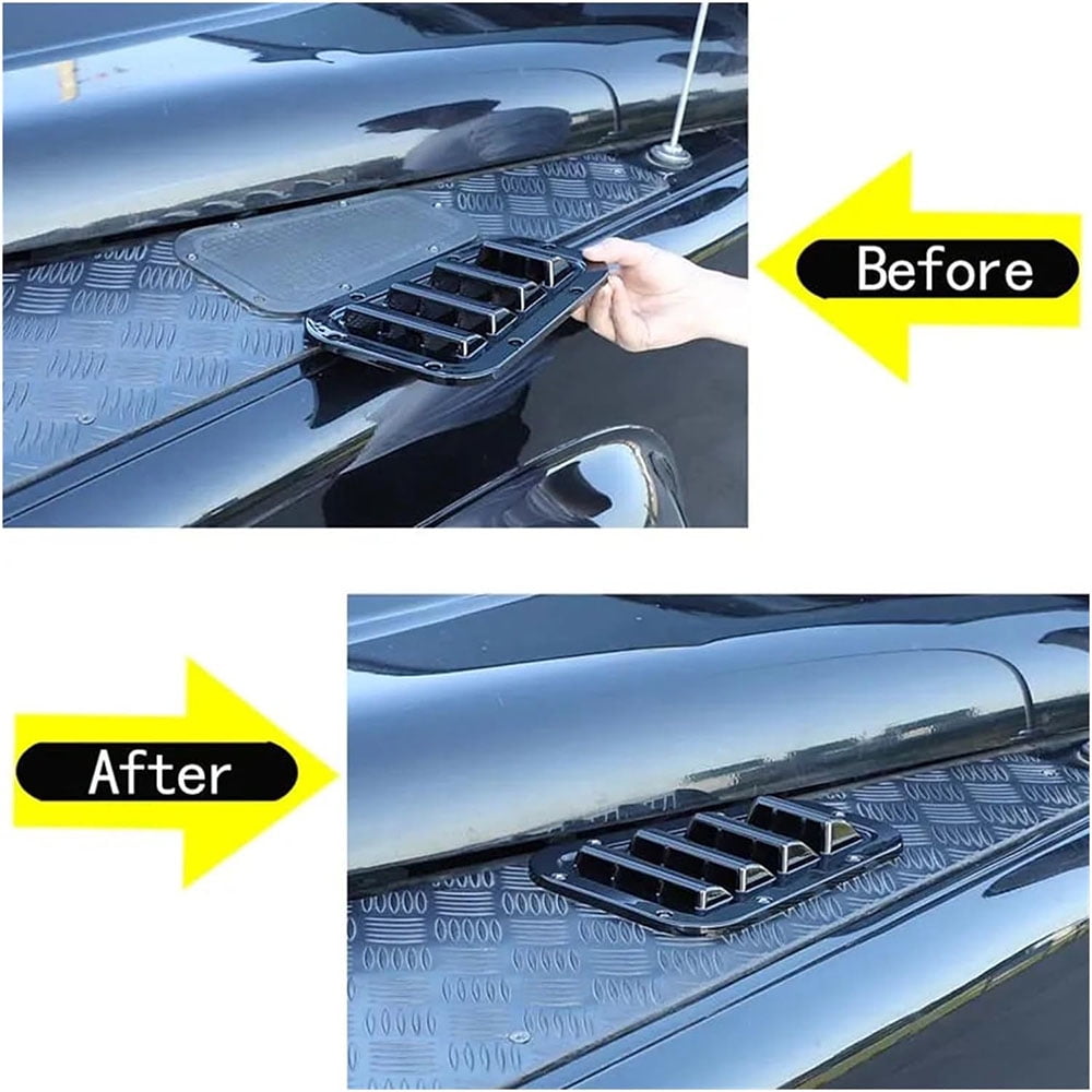 2x Car Front Hood Vent Trim Cover For Land Rover Defender 90 110 130 ...