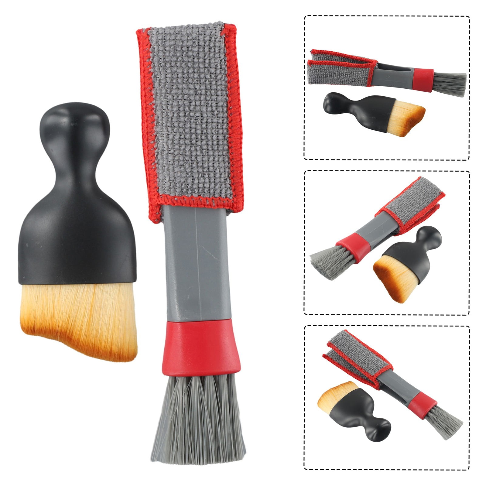 2x Car Interior Cleaning Soft Brush Instrument Panel Crevice Dust ...