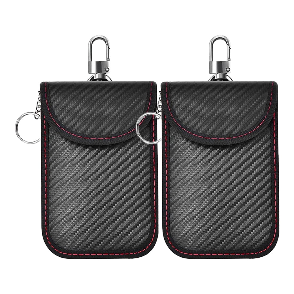 2x Car Key Signal Blocker Faraday Pouch Case Fob Keyless RFID Blocking ...
