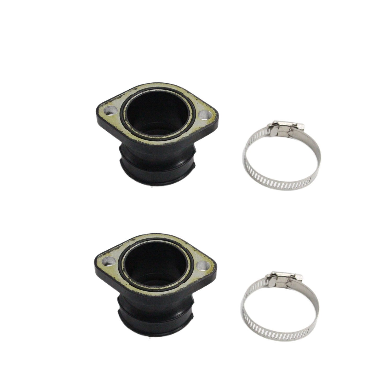 2x Carburetor Flange Carb Intake Boots for Polaris Indy 440 500 600 650 ...