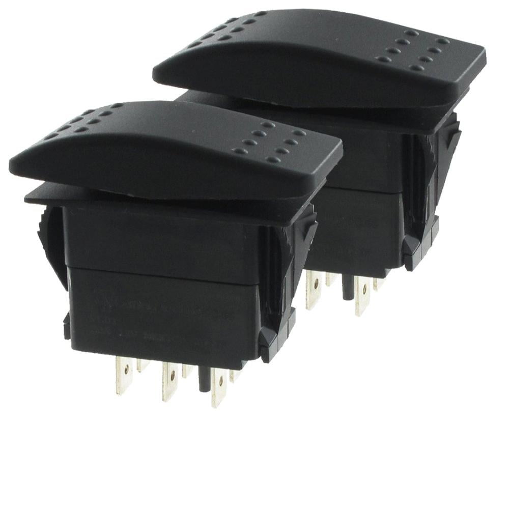 2x Carling Technologies (VLD1S00B-AZC00-000) Rocker Switches DP (ON)OFF ...