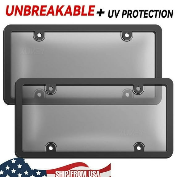 Walmart's 2-Pack Clear Smoked License Plate Cover and Frame, UV ...