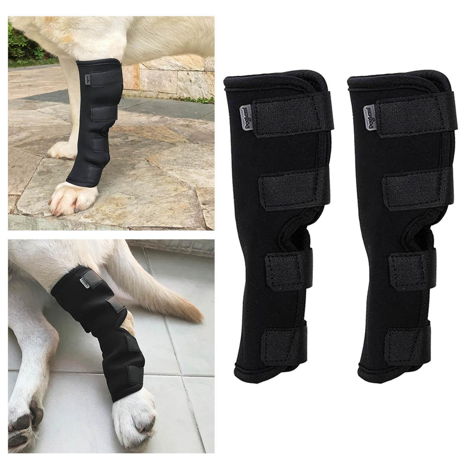 2x Dog Support Leg , Comfortable Hock Joint Wrap Protector Flexible ...
