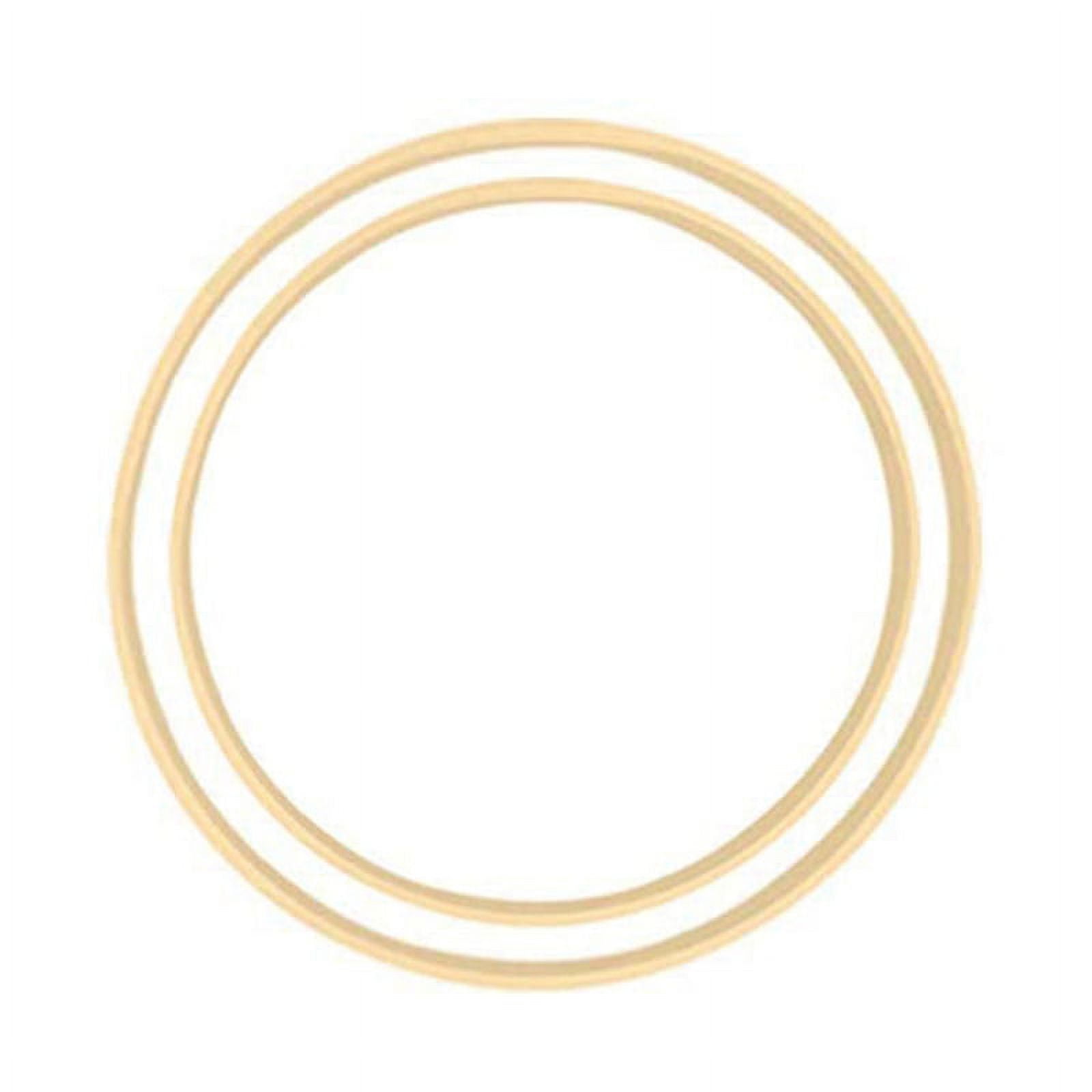 2x Dream Bamboo Rings,Wooden Circle Round Catcher for Flower Wreath ...