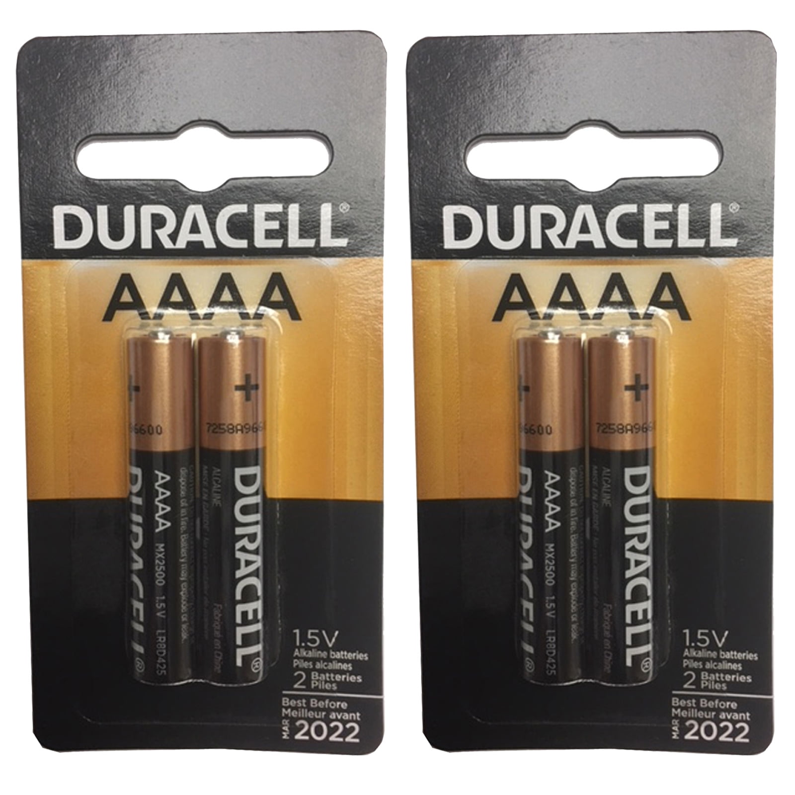 2x Duracell Ultra AAAA Alkaline Batteries MN2500 MX2500 LR8D425 E96 25A ...