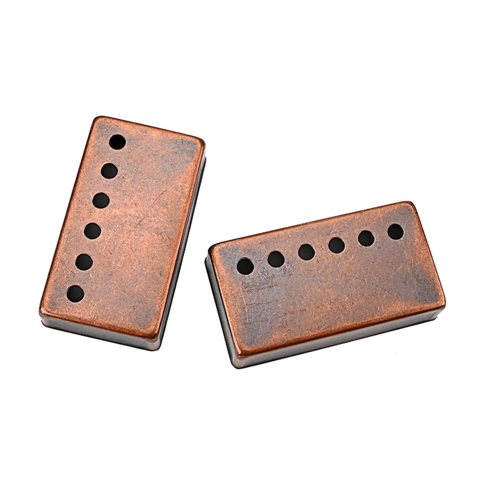 2x Electric Guitar Humbuckers Pickup Cover 50mm 52mm Copper Guitar ...