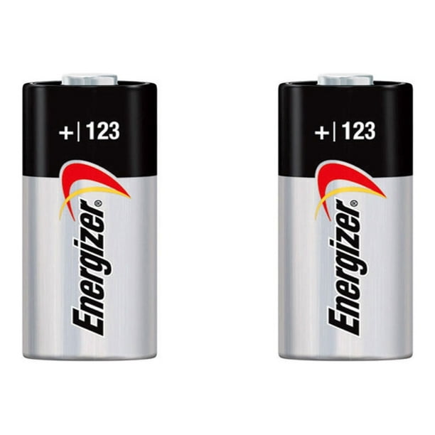 2x Energizer CR123A 123A DL123A Photo Lithium Battery 3V 1500mAh ...